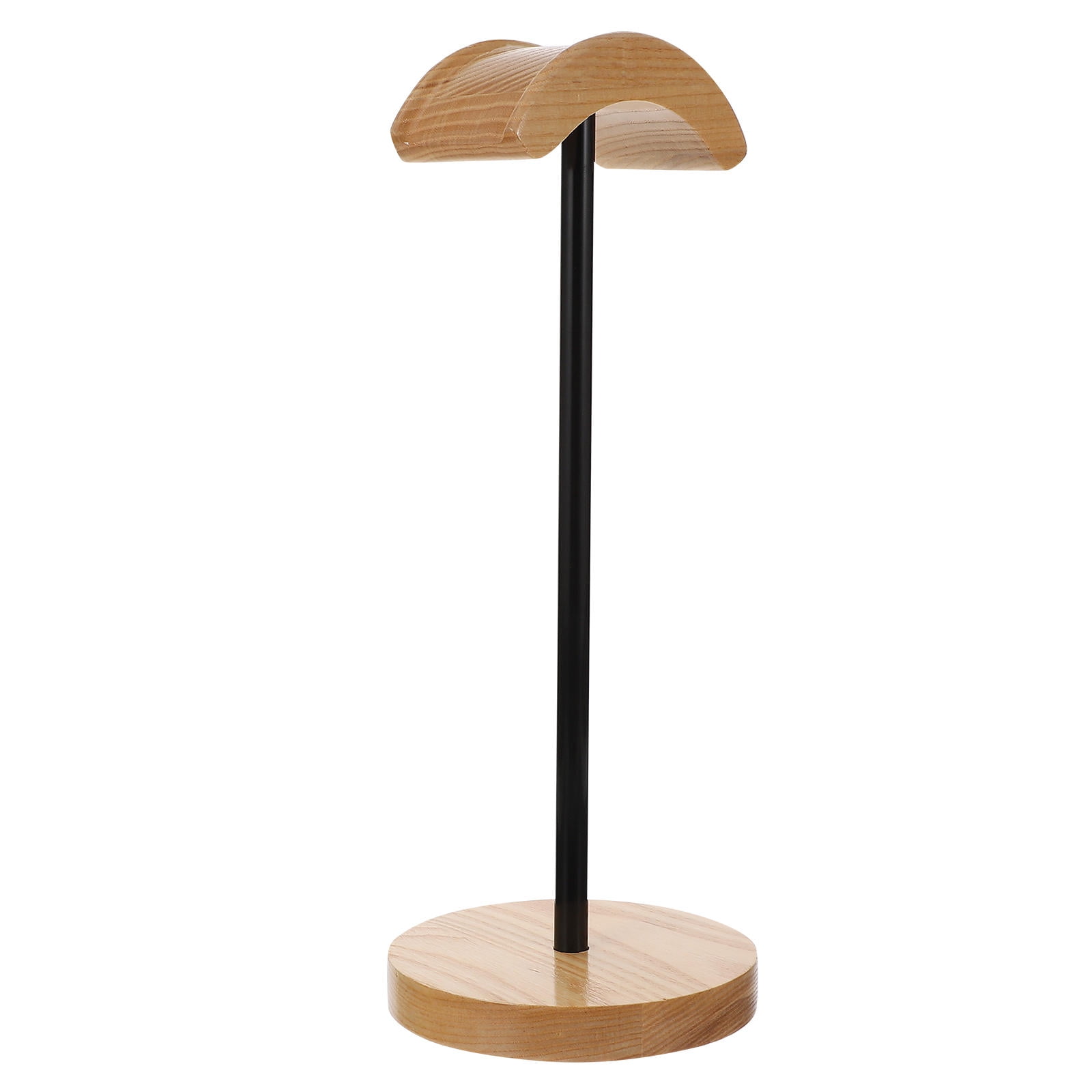 Hemoton Wireless Desktop Headset Holder Wooden Headphone Storage Rack ...