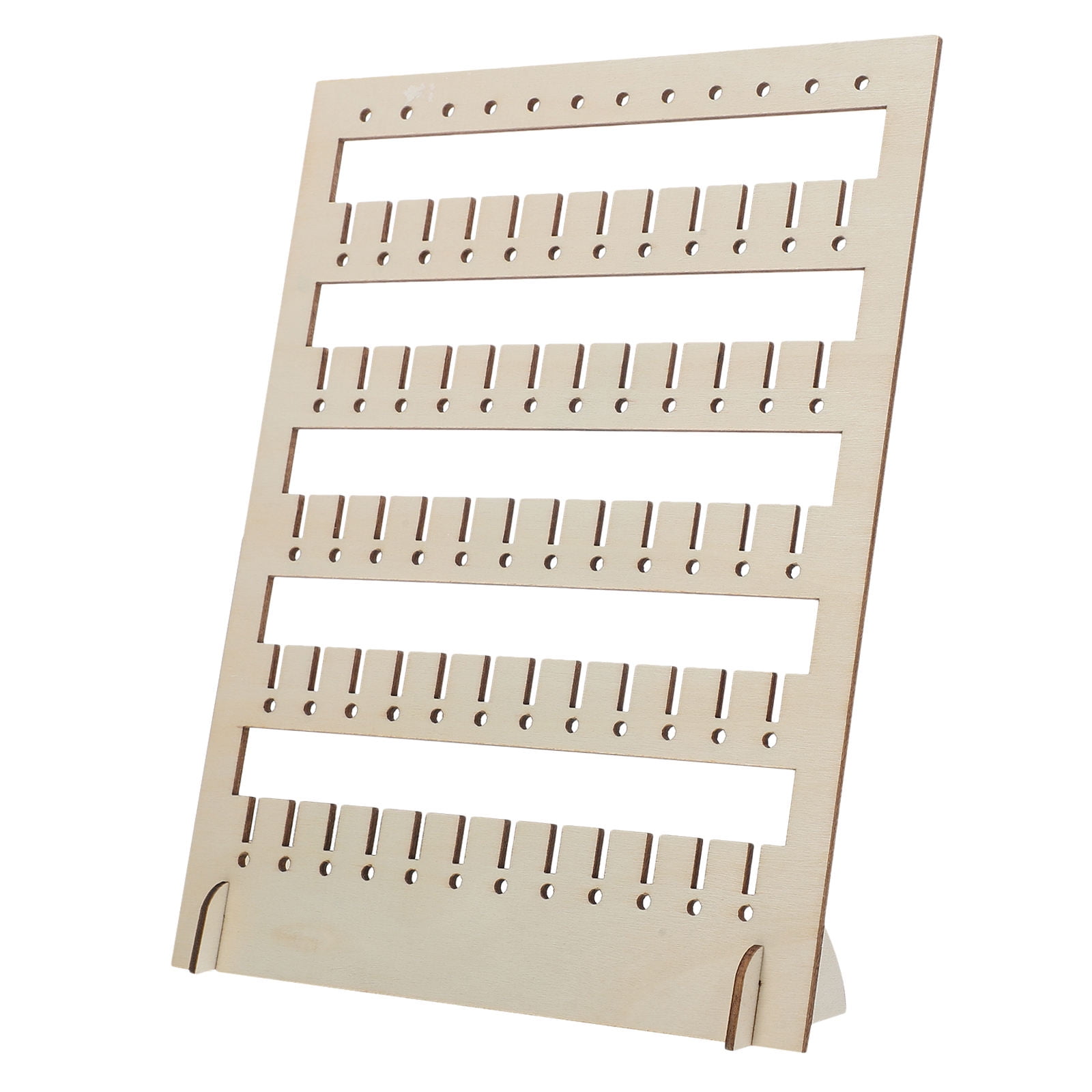 Hemoton Wood Pegboard Display Stand Pegboard Organizer Jewelry Display ...