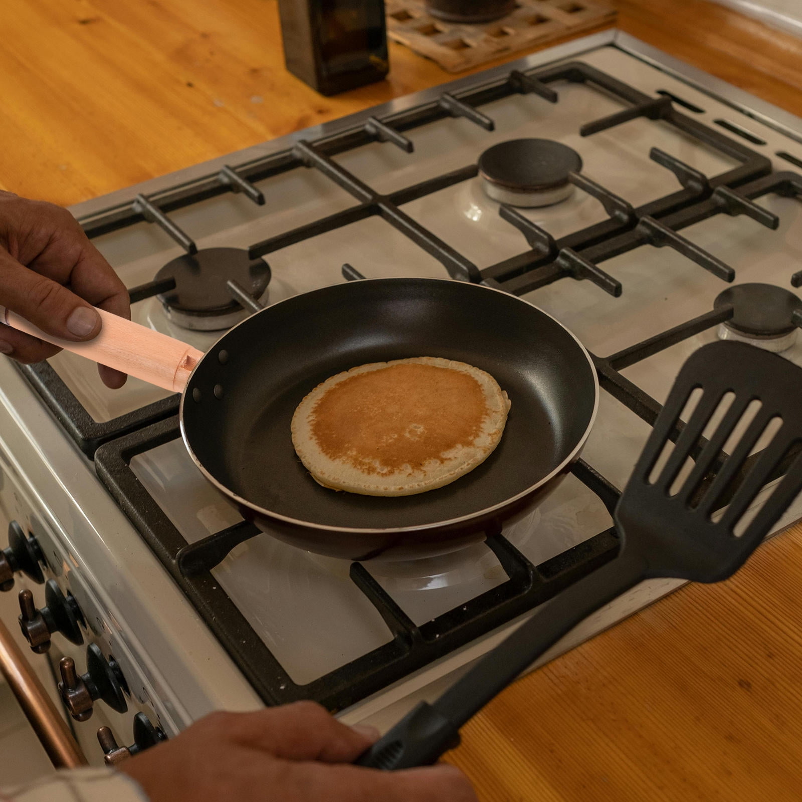 Hemoton Wood Wok Handle Cookware Handle Replacement Pot Grip ...