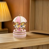 Hemoton Wooden Clockwork Music Box Retro Musical Box With Rotating ...