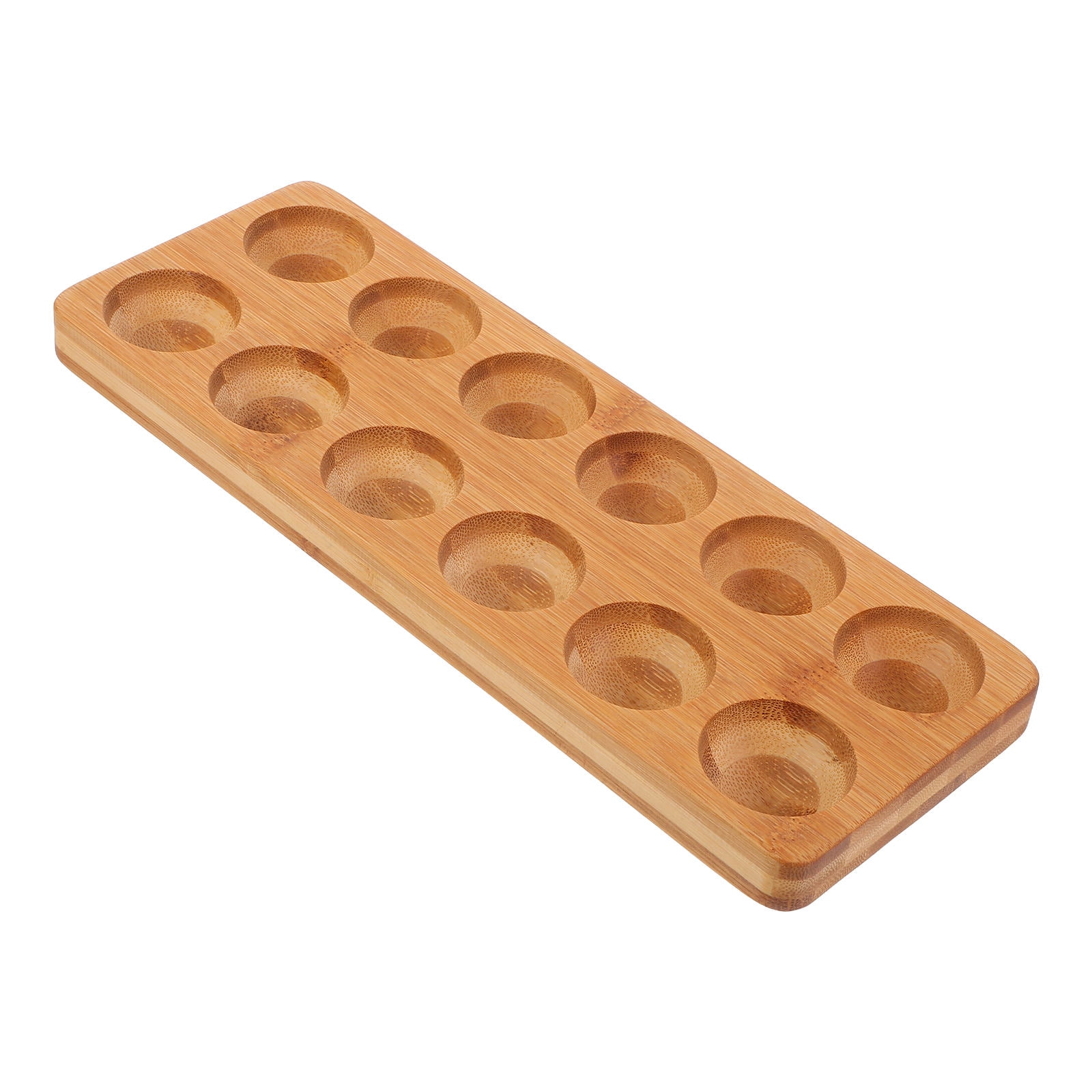 Hemoton Wooden Egg Tray 12 Holes Eggs Holder Chicken Eggs Display Tray ...