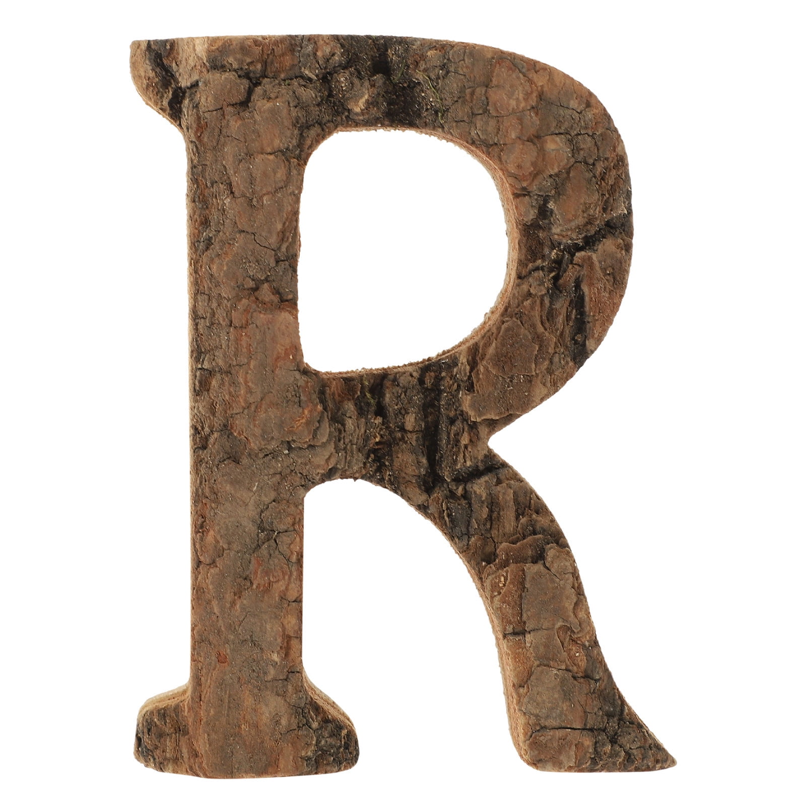 HEMOTON Wood Letters for Decor Light Brown Rustic Style Wood Craft ...