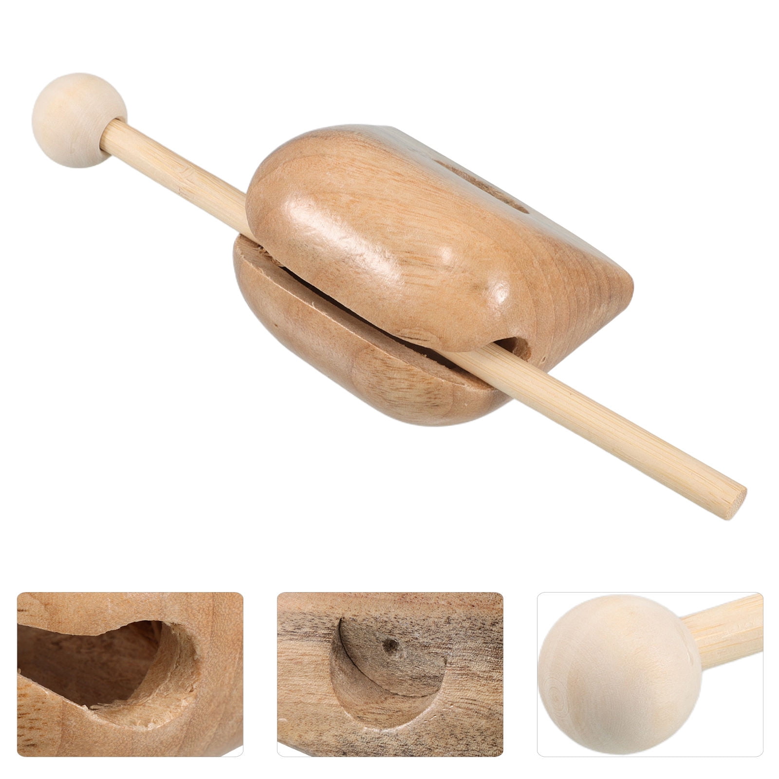 Hemoton Wooden Montessori Percussion Toy for Kids Play Multi Color Drum ...