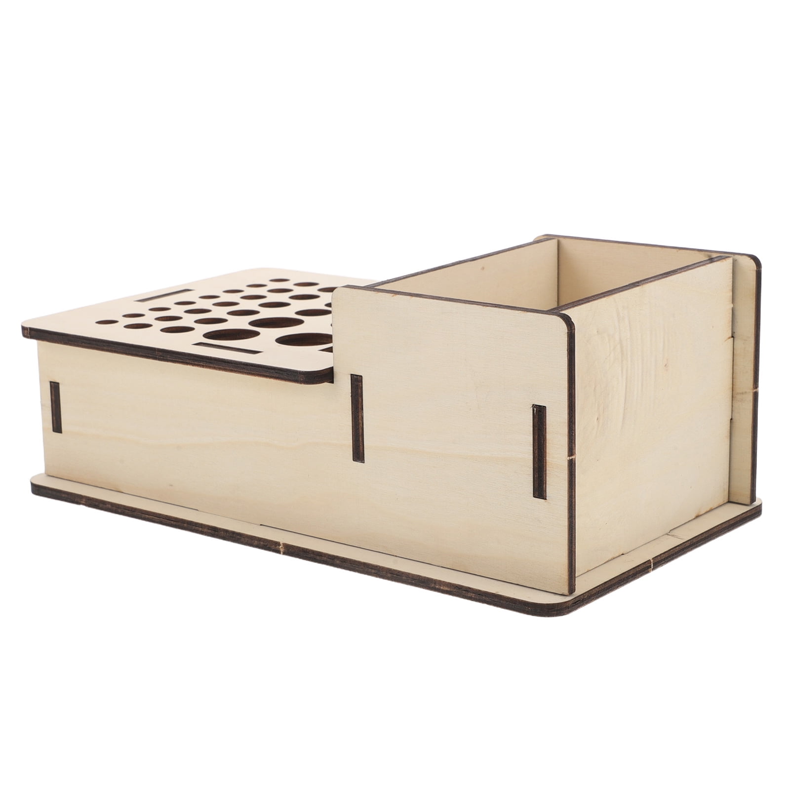 Hemoton Wooden PU Tool Holder PU Craft Tool Organizer Leathercraft Tool ...