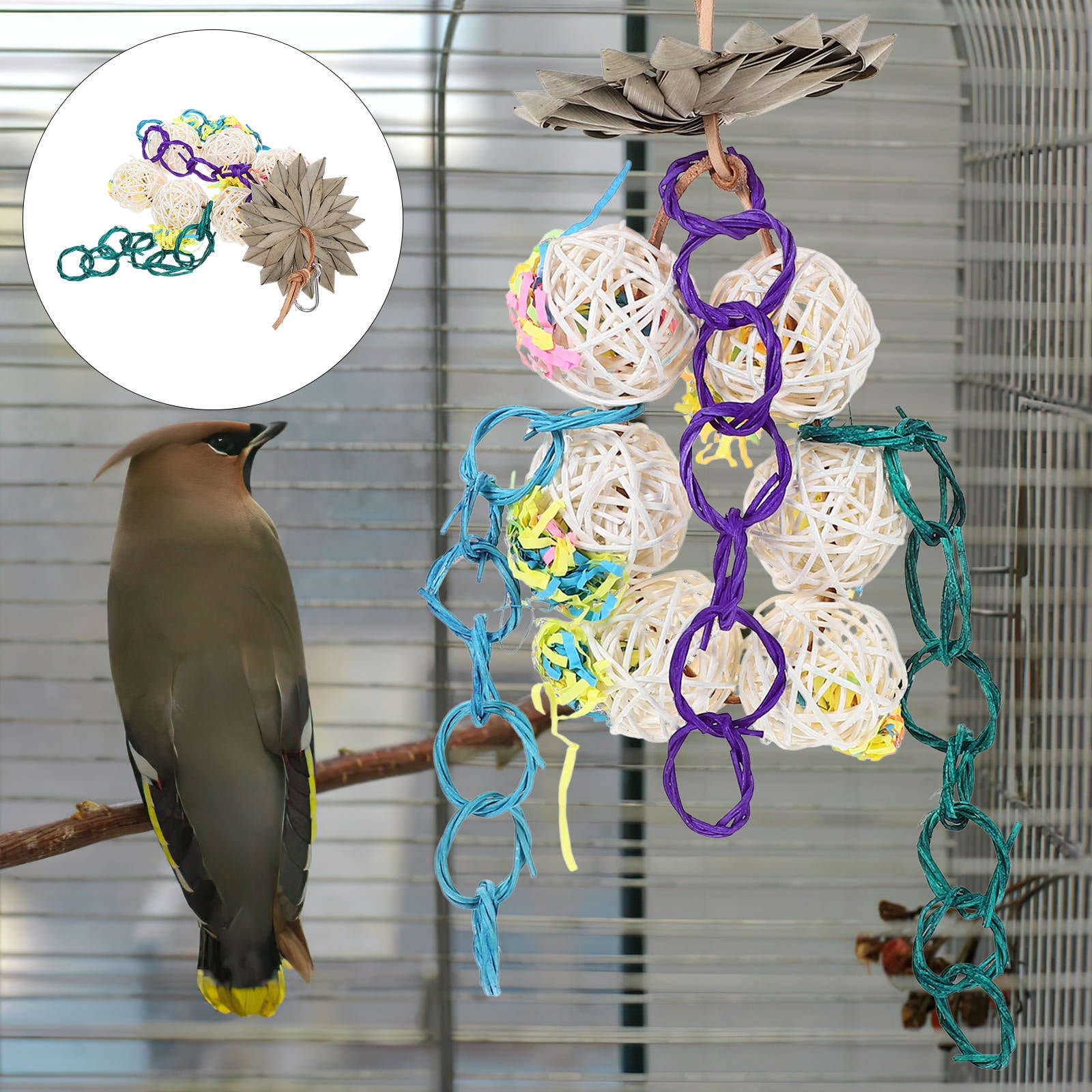 Hemoton Wooden Parrot Chewing Toy for Kids Playing 100% Safe for Pet ...