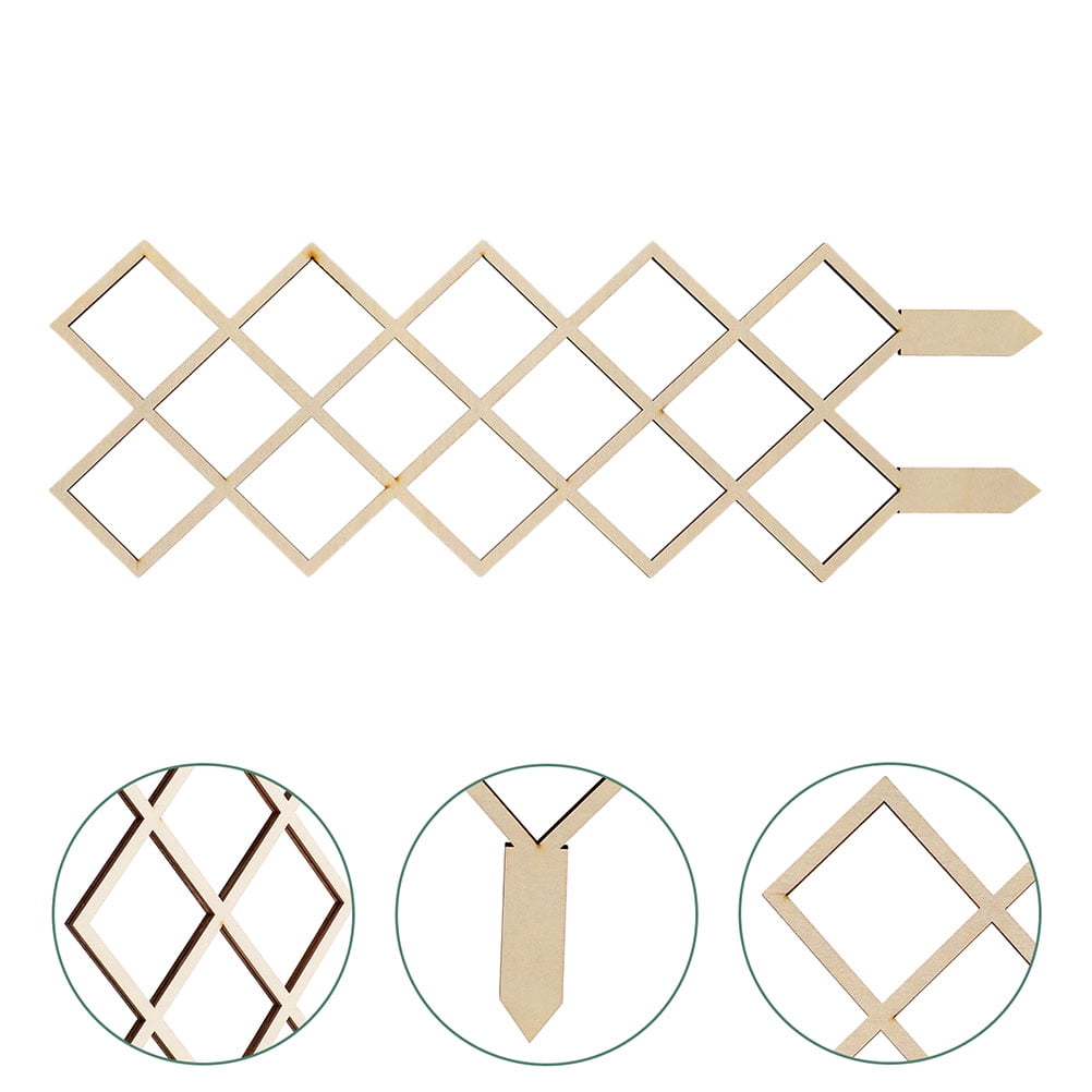 Hemoton Wooden Plant Trellis for Indoor Gardening Sturdy Light Brown ...