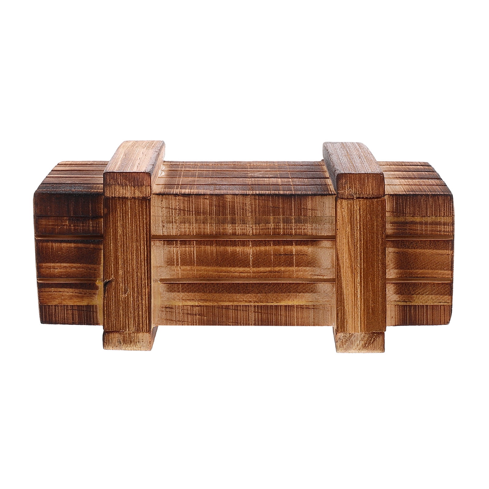 Hemoton Wooden Puzzle Box With Hidden Compartments Wooden Brain Teaser Intelligence Toy Secret ...