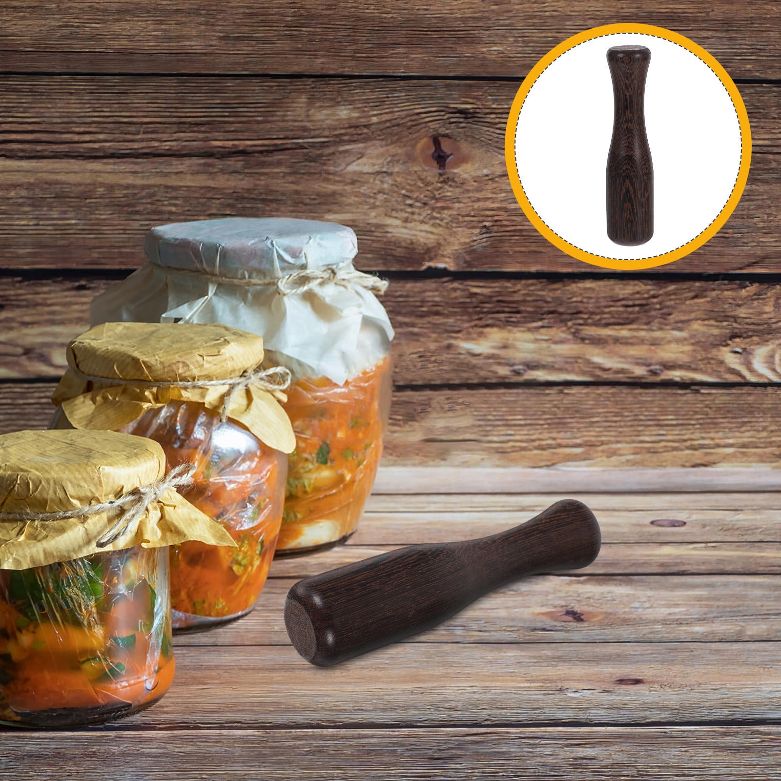 Hemoton Wooden Sauerkraut Stomper Manual Wooden Pestles For ...