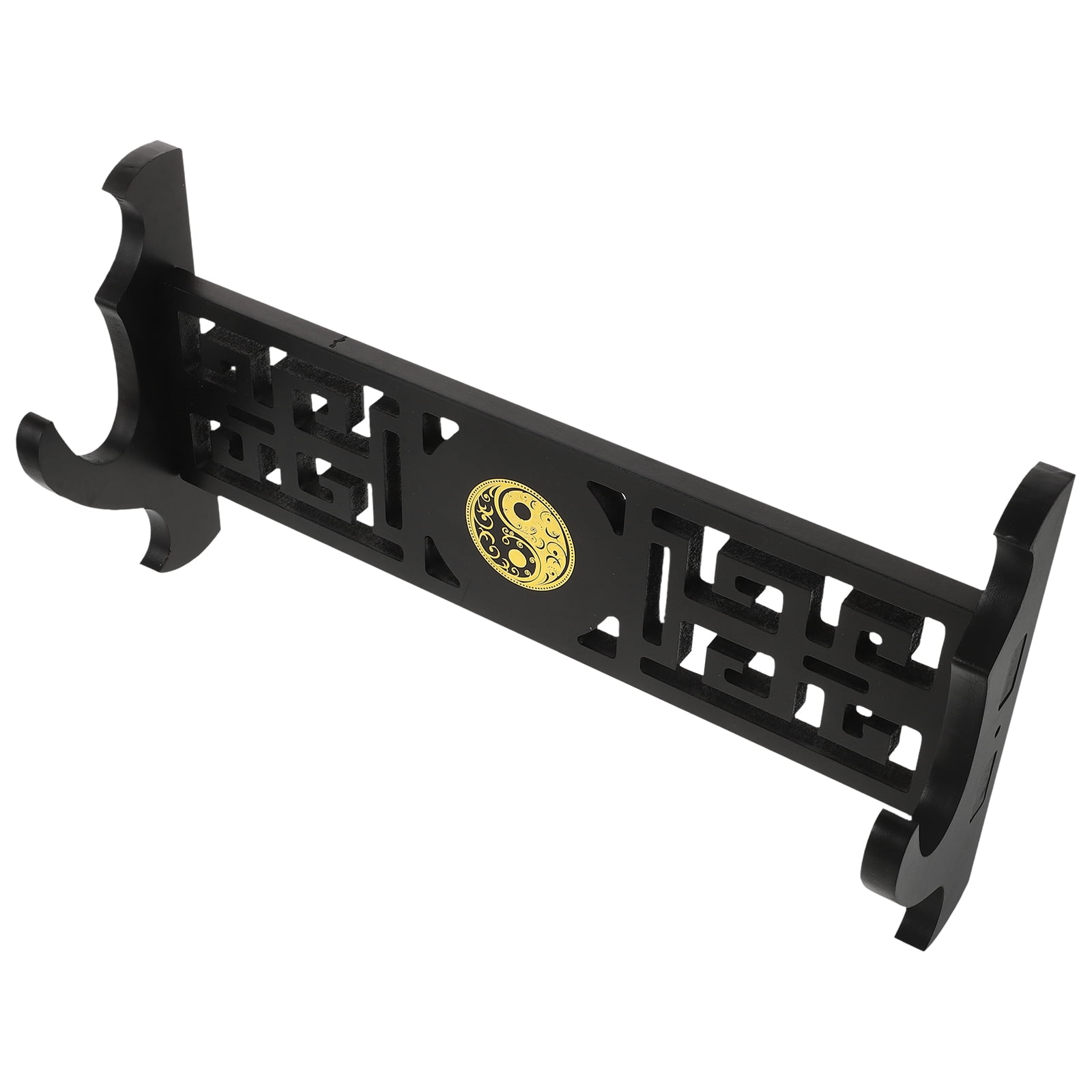 Hemoton Wooden Sword Wall Hanger Sword Storage Sword Stand Display ...