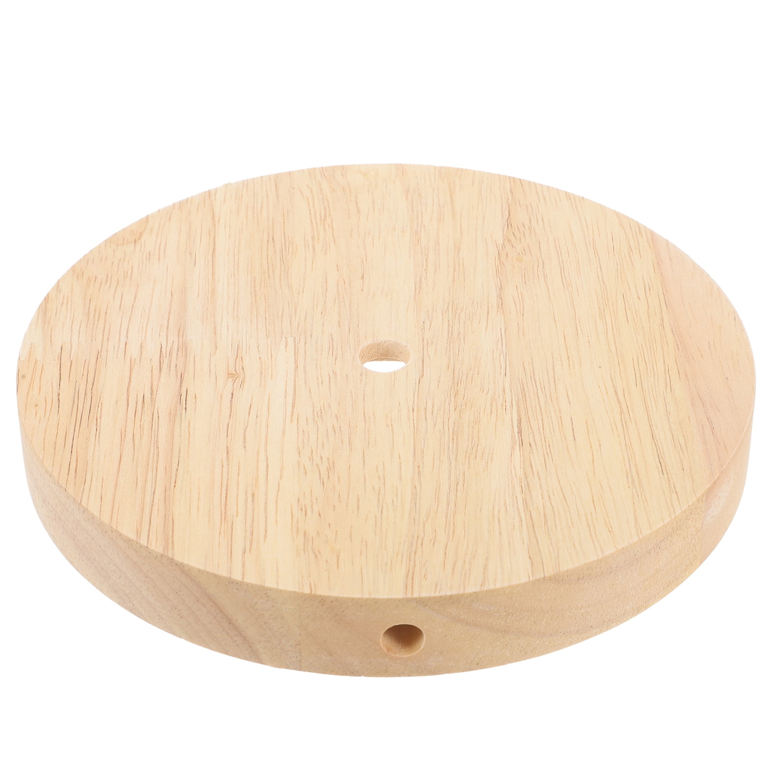 Hemoton Wooden Table Lamp Base Round Lamp Display Base Wood Display ...