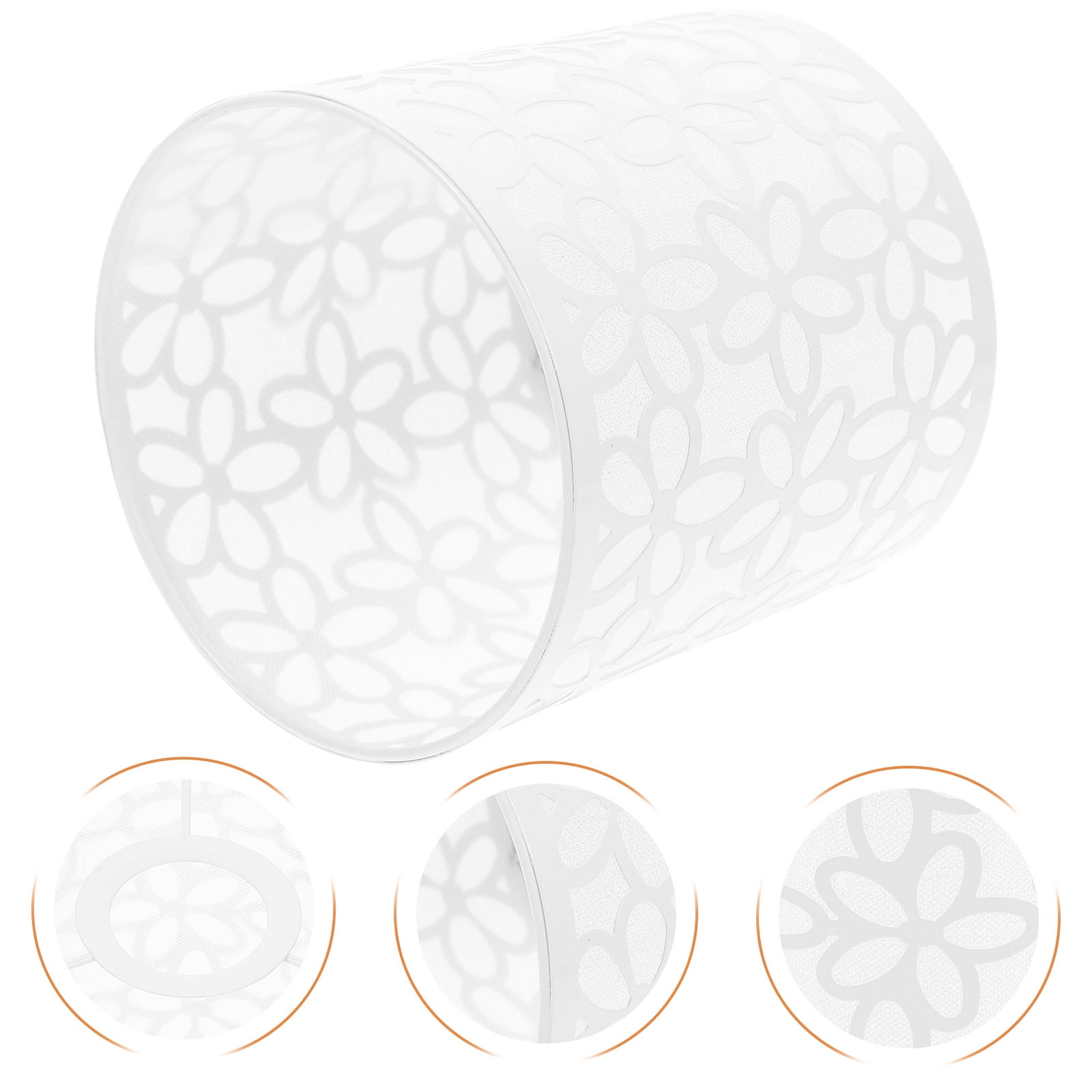 Hemoton Wrought Iron Lamp Shade E27 Lampshade Metal Drum Lamp Shade For ...