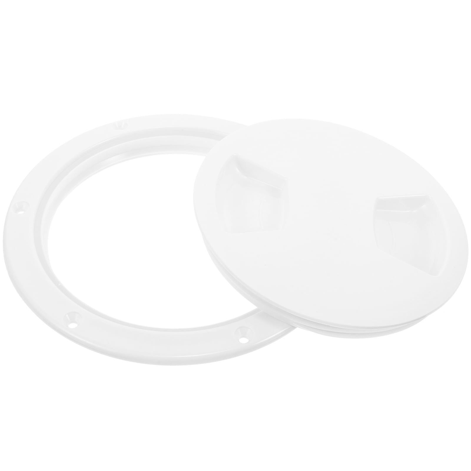 SOPOTUTU Boat Hatch Cover White Plastic with Rubber Seal for Kayak and ...