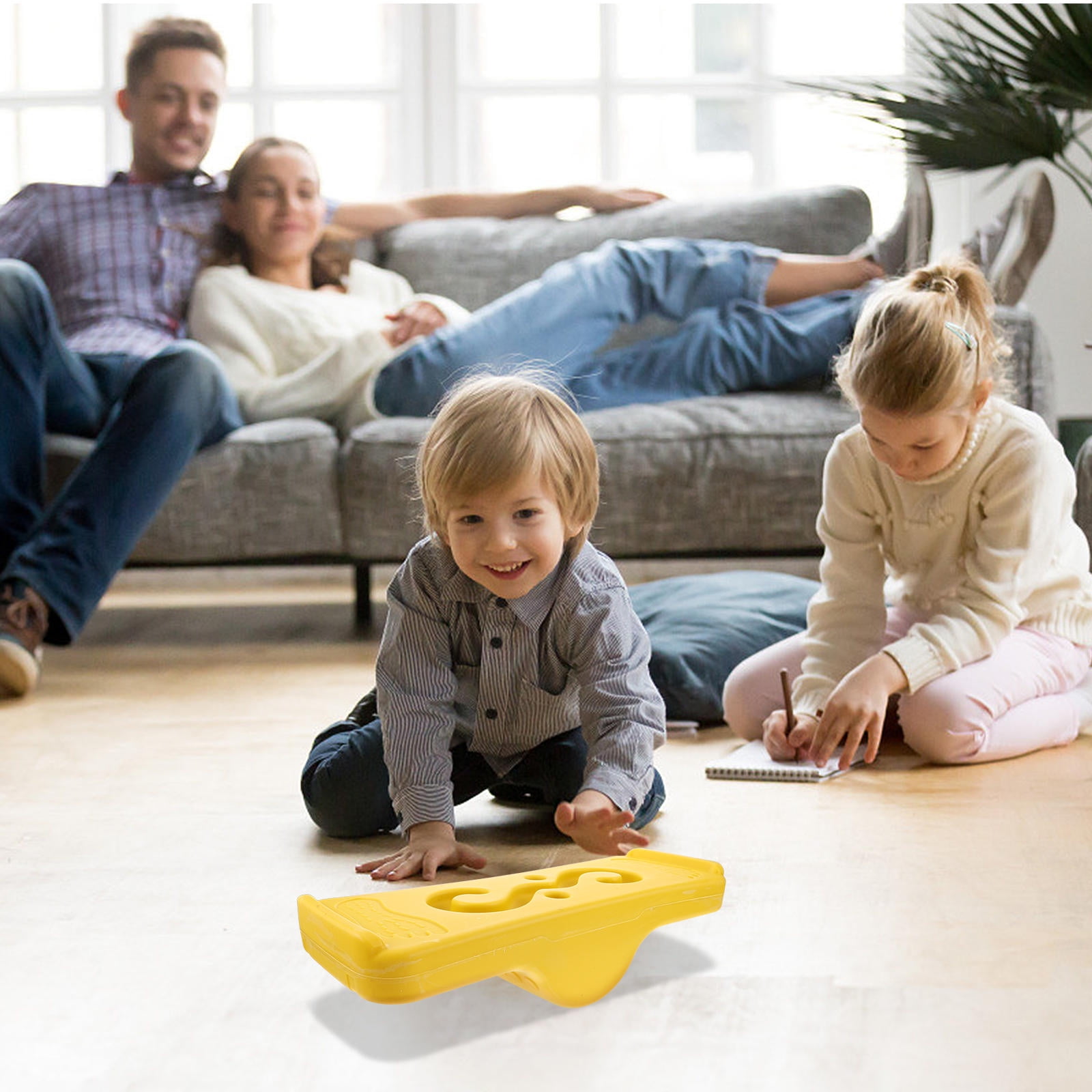 Hemoton Yellow Balance Board for Kids Plastic Rocker Equipment Enhances ...