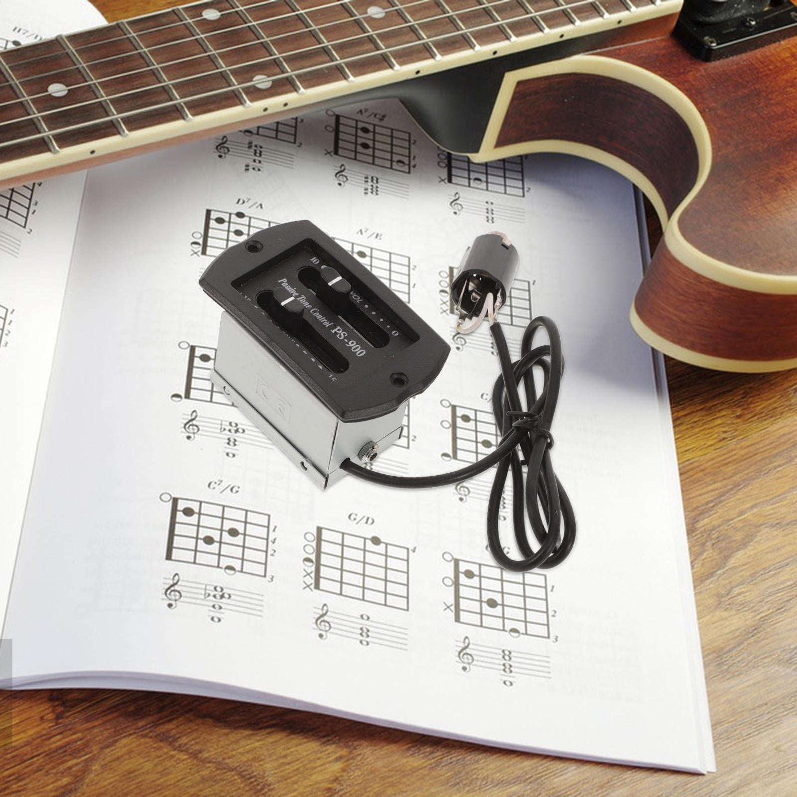 Hemoton equalizer Compatible With 2-Band Acoustic Guitar Pickup No ...