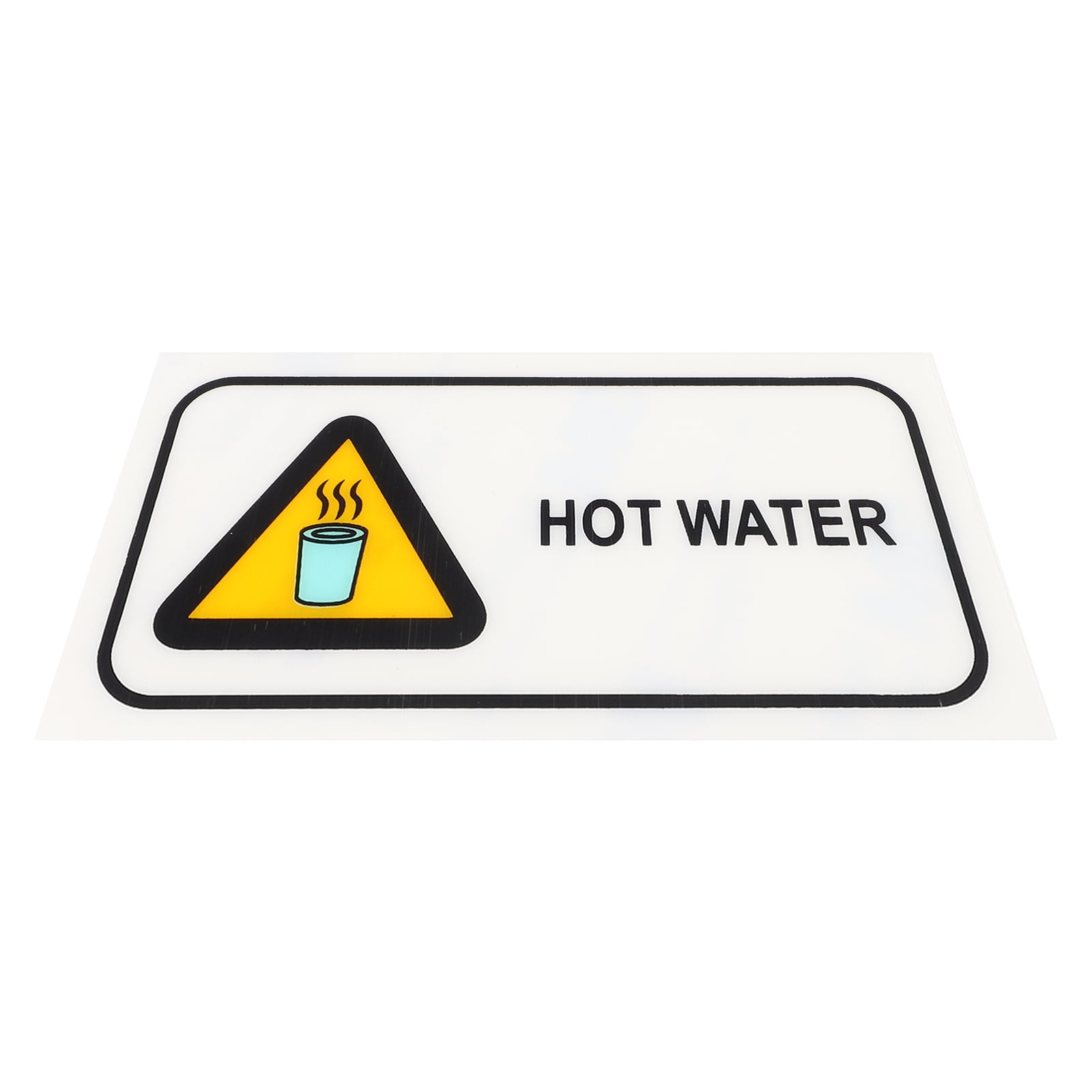 Hemoton on off Small Sticker Neon Hot Water Sign Pipeline Warning Signs ...