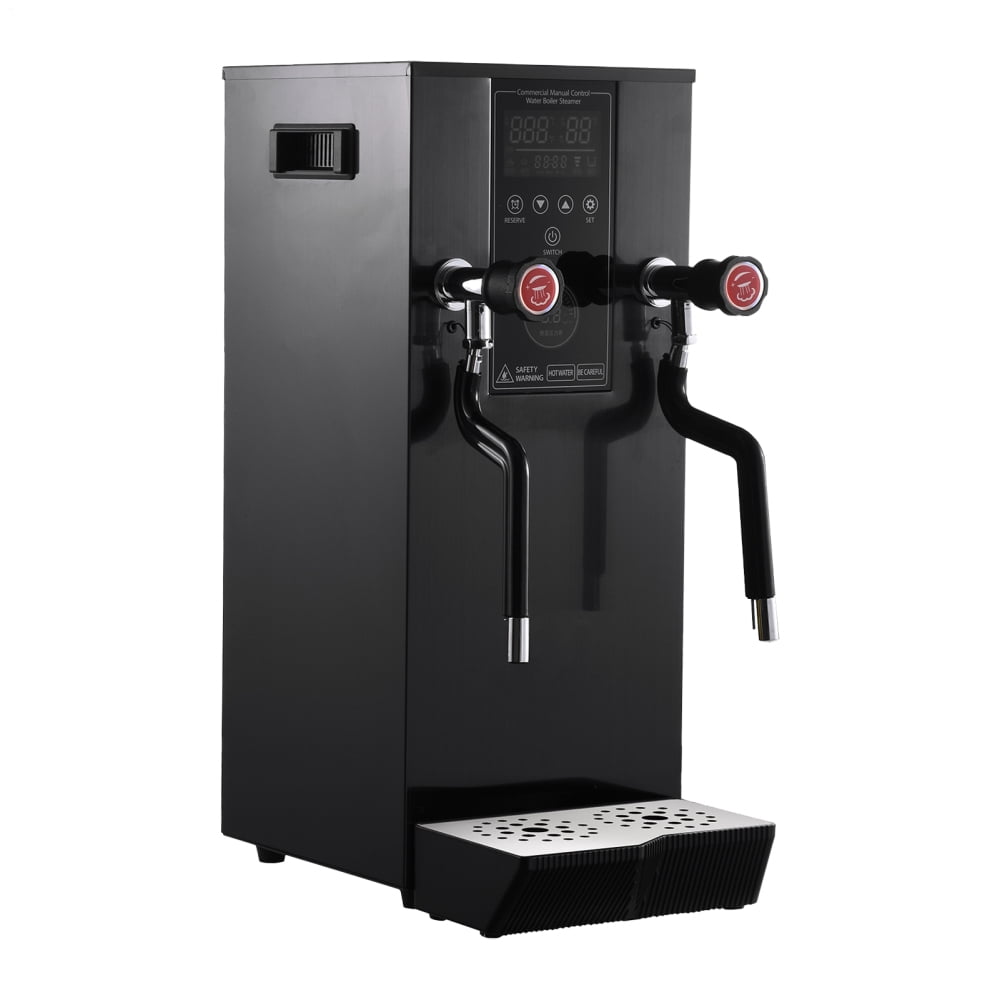 Hemousy 12L Commercial Milk Frother 1400W Stainless Steel Steam Boiler ...