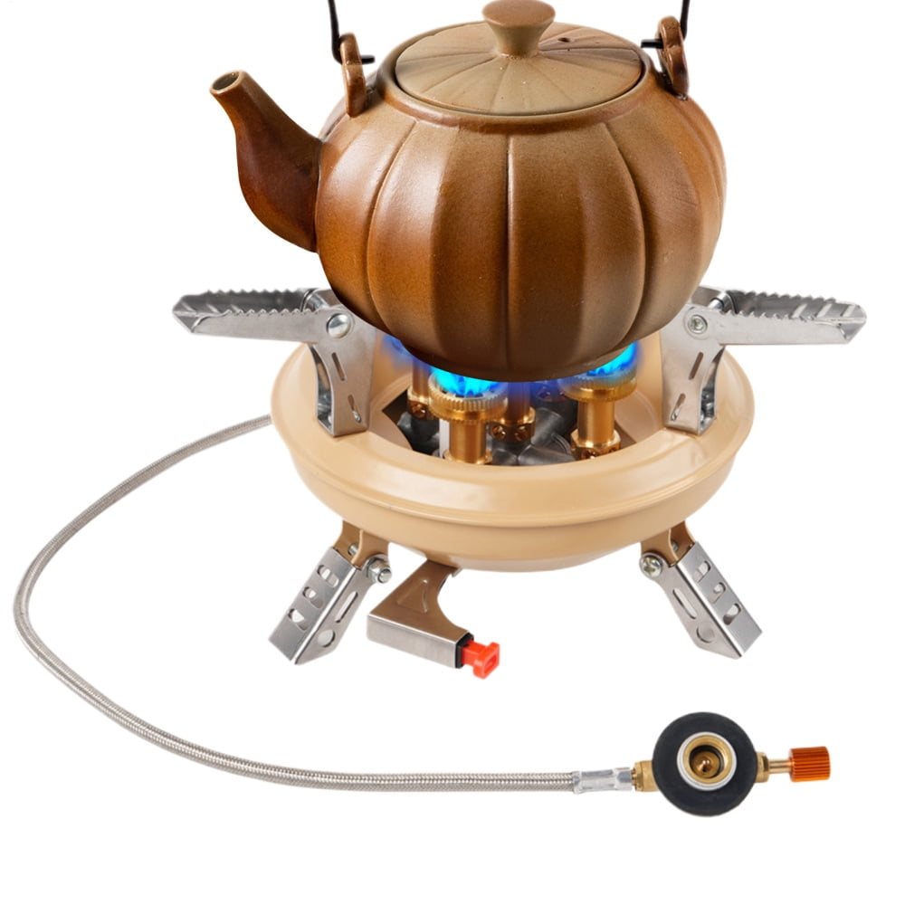 Hemousy Camp Stove 16000W Folding Hiking Stove 5 Burners Camp Cooking ...
