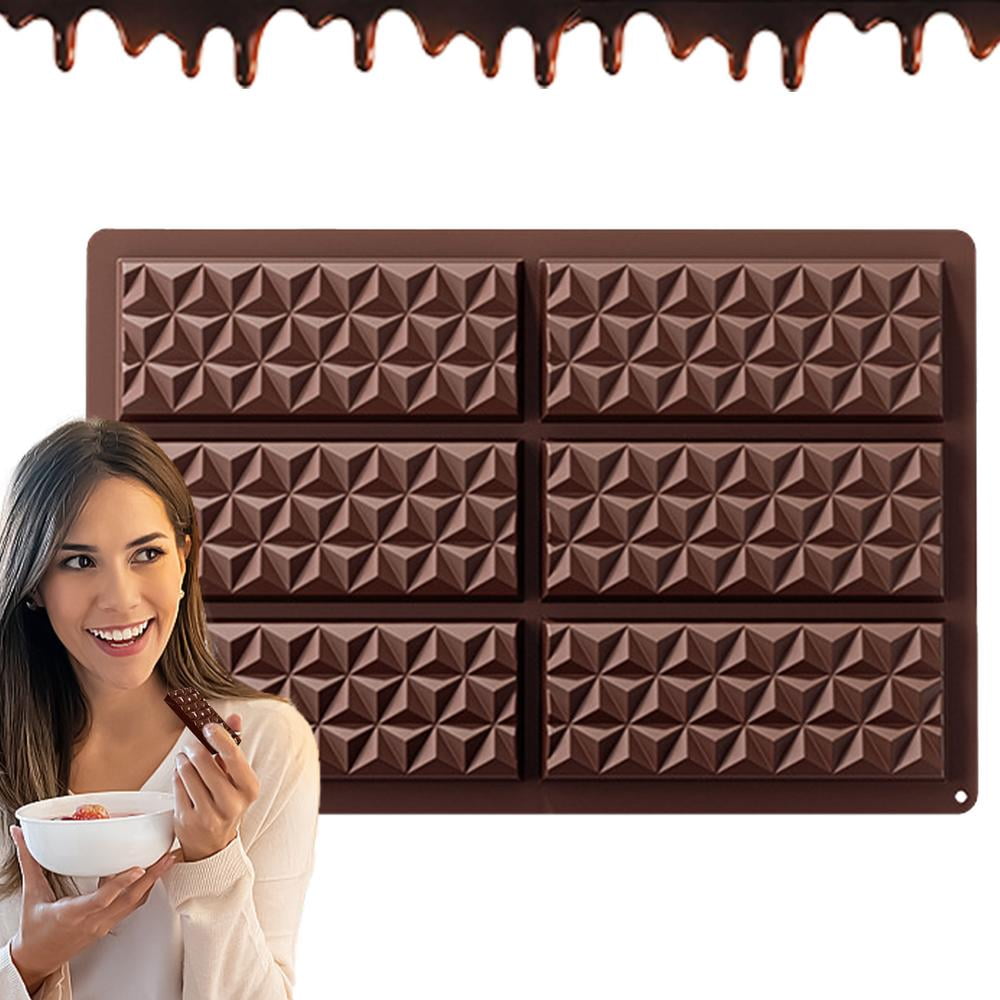 Hemousy Chocolate Molds Silicone Silicone Chocolate Molds Bar Non-Stick ...