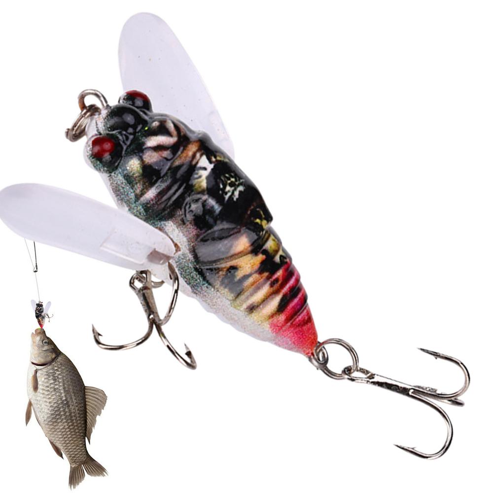 Hemousy Cicada Fishing Lure Realistic Attractant Tackle with Sound ...