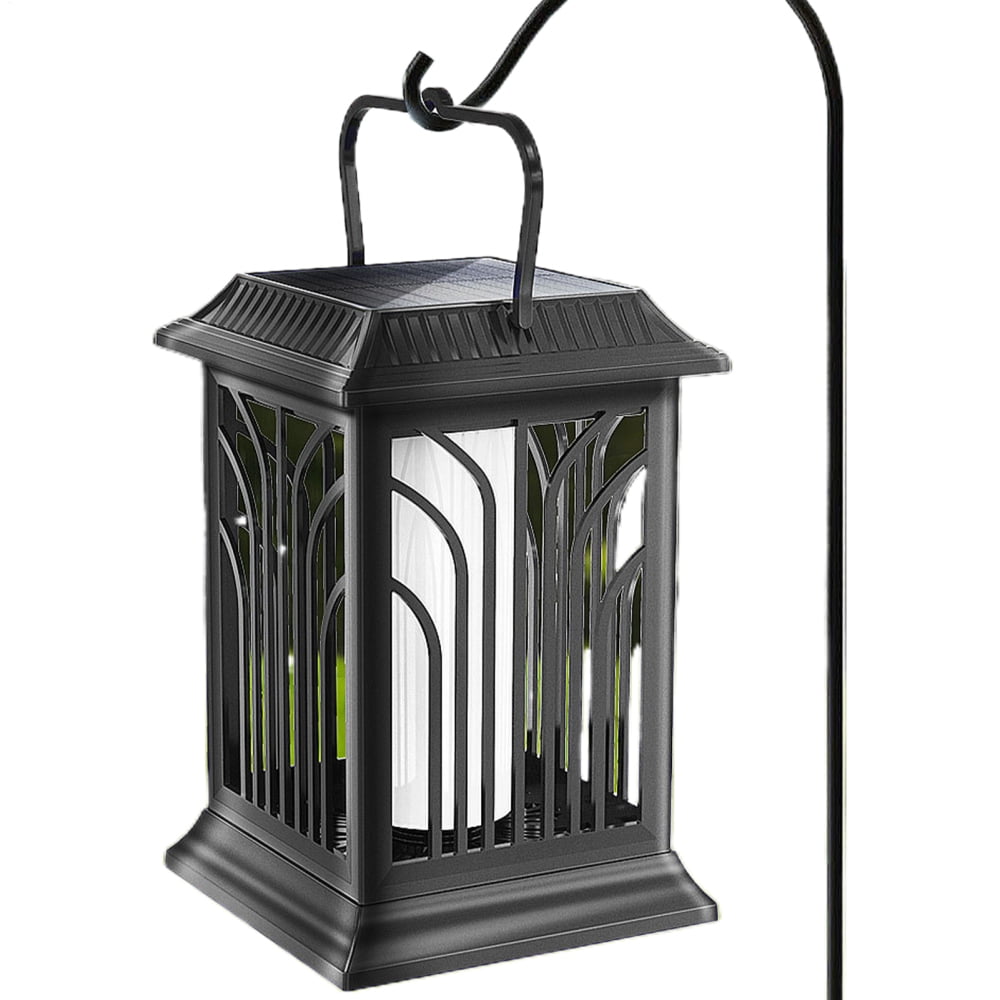Hemousy Dancing Flame Solar Lantern Outdoor Waterproof Tent Lantern ...
