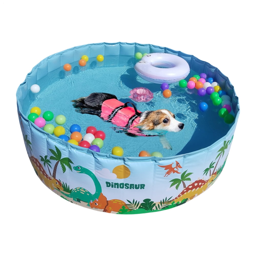 Hemousy Dog Pool Portable Foldable Pet Pool Swimming And Diving ...