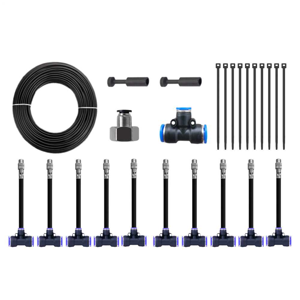 Hemousy Drip Irrigation Kit Adjustable Garden Sprinkler Quick-Connect ...