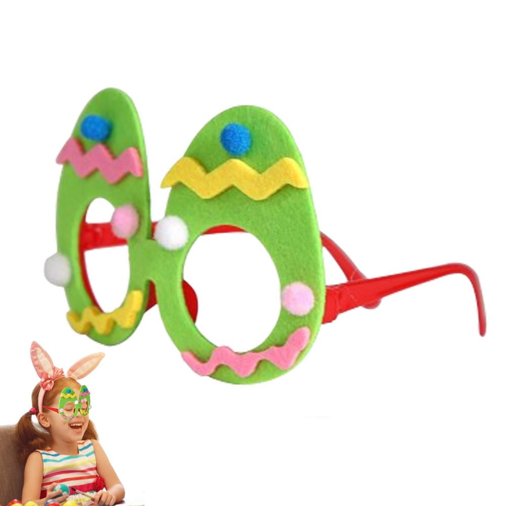 Hemousy Easter Sunglasses Craft Funny Photobooth Props with Bunny Ears ...