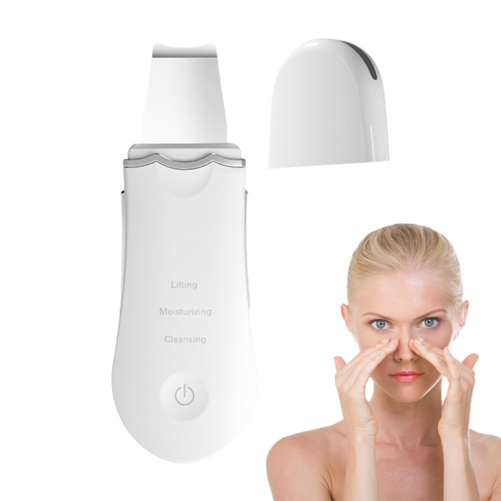 Hemousy Facial Spatula Skin Scrubber Rechargeable Tool Chin Cheeks ...