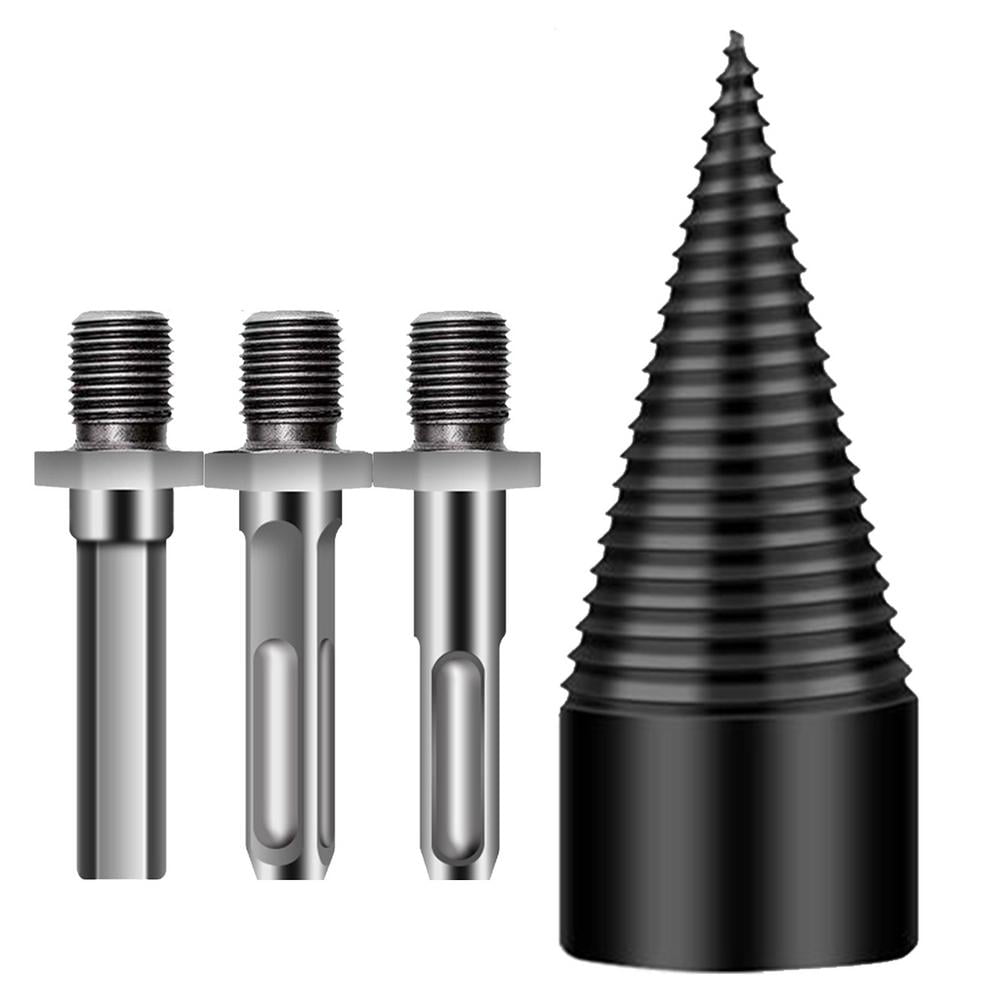 Hemousy Firewood Drill Bit Firewood Log Drill Bit with 3 Drill ...