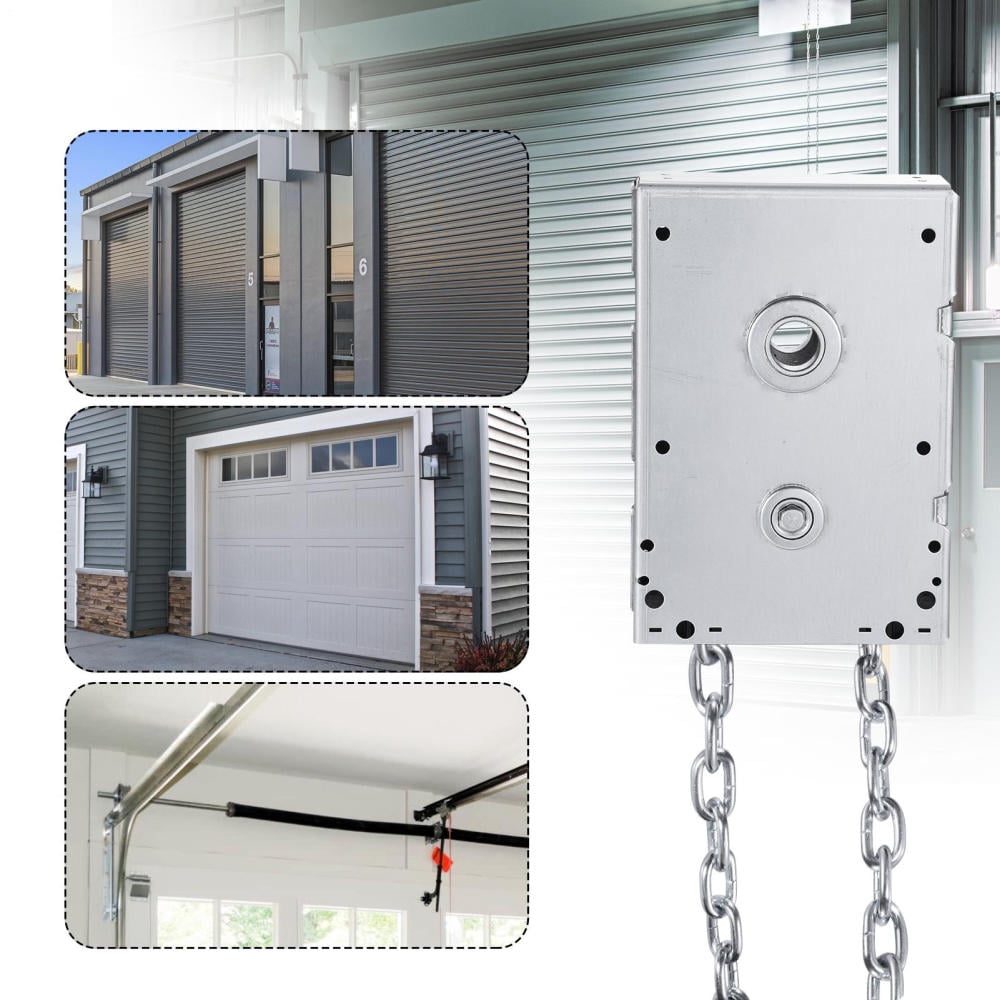 Hemousy Garage Door Chain Hoist Opener, 26ft Chain 4:1 Ratio Square ...