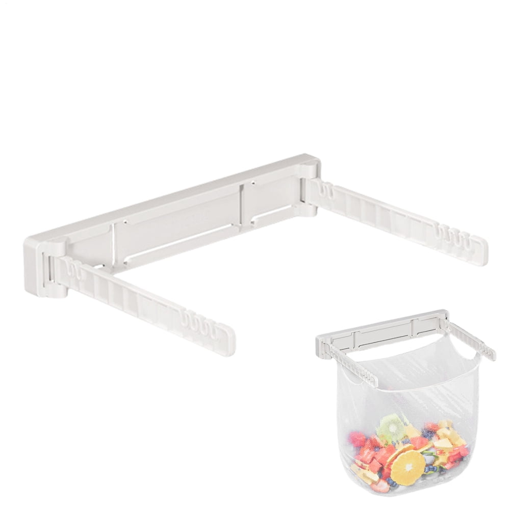 Hemousy Garbage Bag Holder Wall Mount Garbage Pouch Rack No-Drill ...