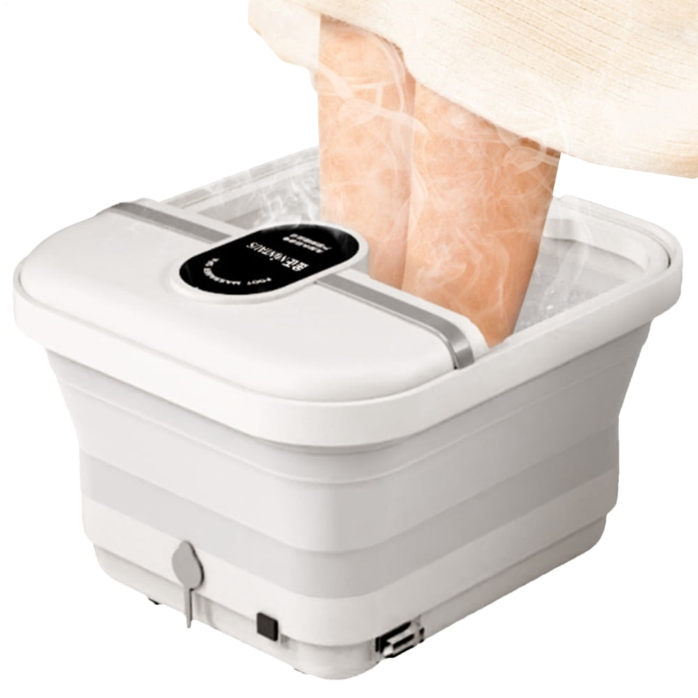 Hemousy Heated Foot Bath Folding Heating Foot Bath Massager Electric ...