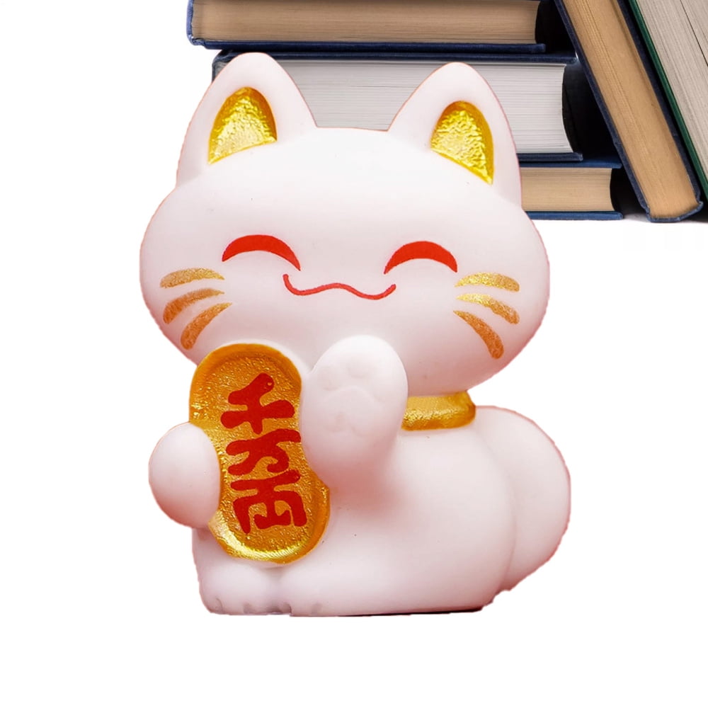 Hemousy Maneki Neko Statue Maneki Neko Fortune Cat Figurine Collectible ...