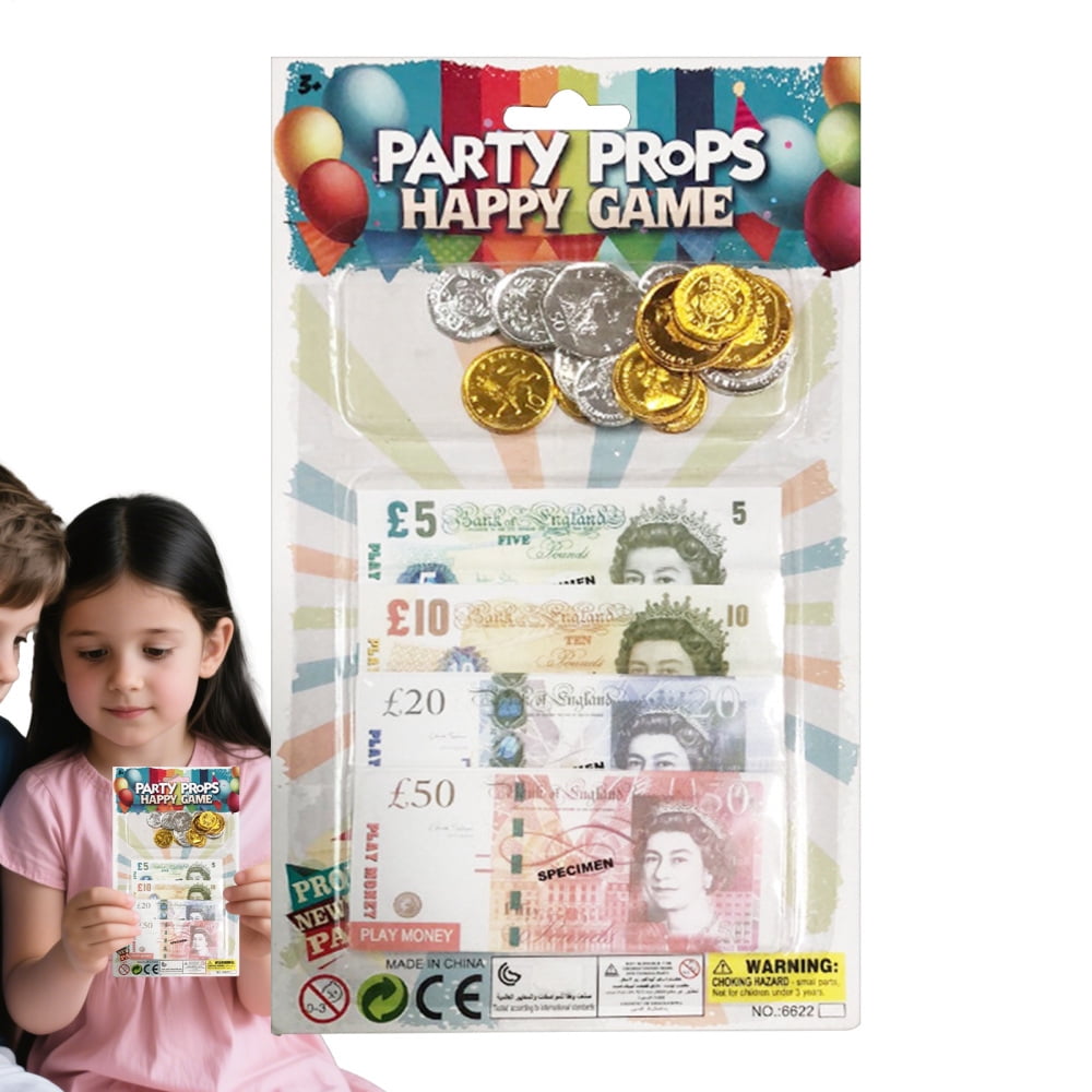 Hemousy Money Prop Banknotes Toy Kids Pretend Game Role Play Prop for ...