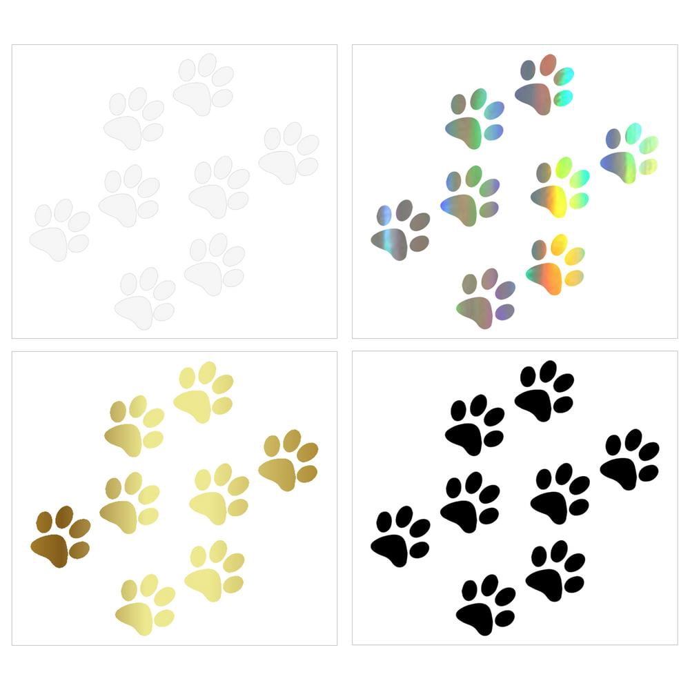 Hemousy Paw Print Car Sticker Car Window Stickers Bumper Stickers Car ...