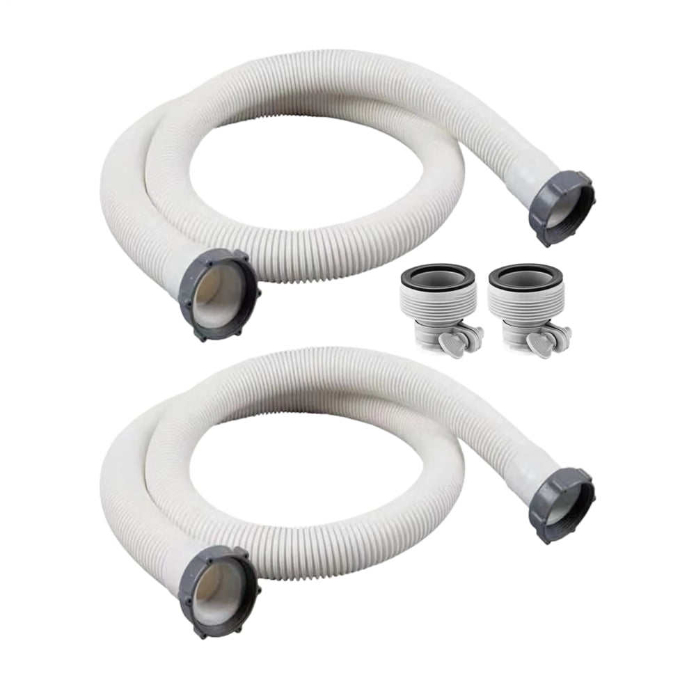 Hemousy Pool Pump Hose 2 Pieces Filter Connecting Pipe PVC Flexible ...