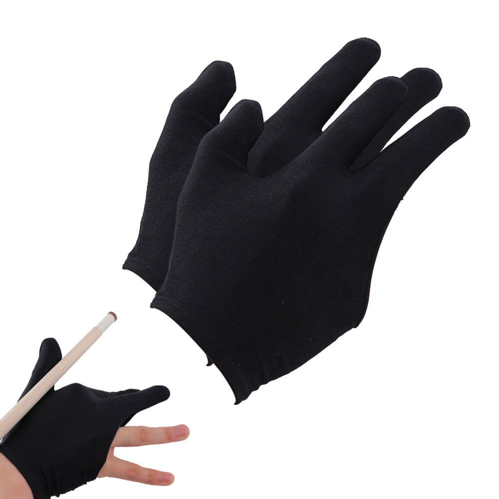 Hemousy Professional Pool Gloves Billiards 2pcs Three-finger Pool ...