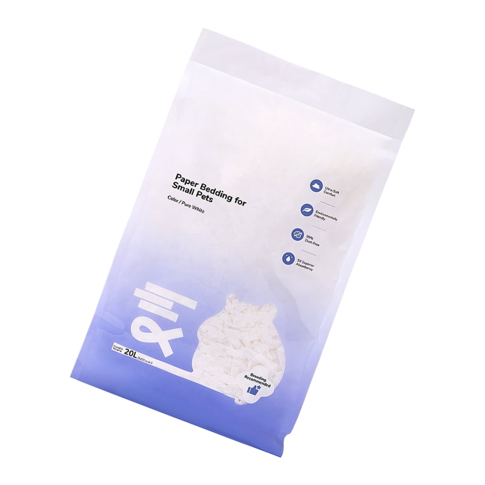 Hemousy Rabbits Bedding Soft Natural Paper Hamster Bedding Odor Control ...