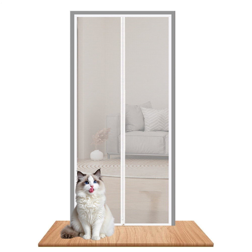 Hemousy Screen Door for Pets Cat Proof Screen Door Breathable Baby Gate ...