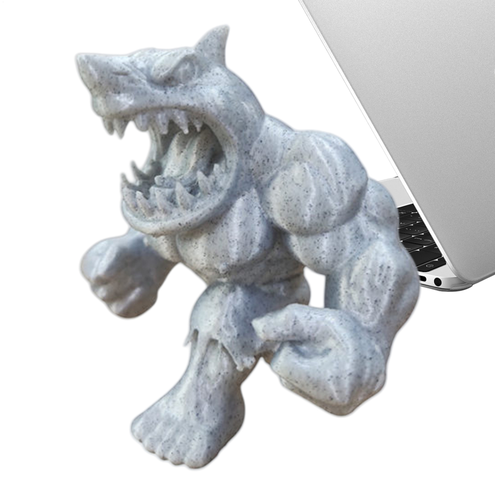Hemousy Shark Figure Desktop Collectible Figure Funny Howling Muscular ...