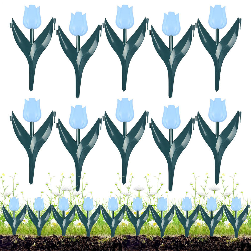 Hemousy Short Fences for Gardens Decorative 10 Pieces Flower Fence Home ...