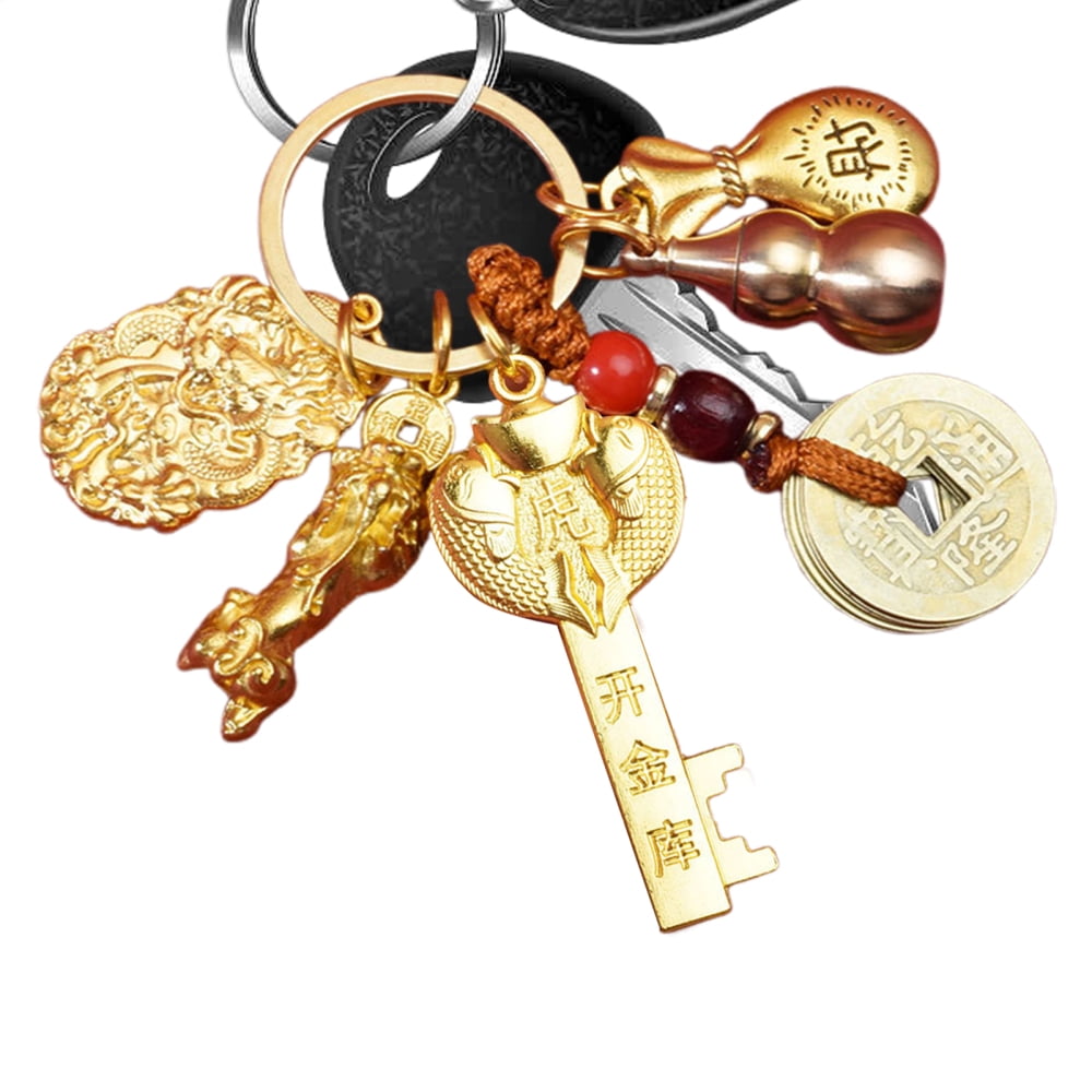 Hemousy Snake Keychain New Year Ornaments With Pi Xiu Gourd Snake Key ...