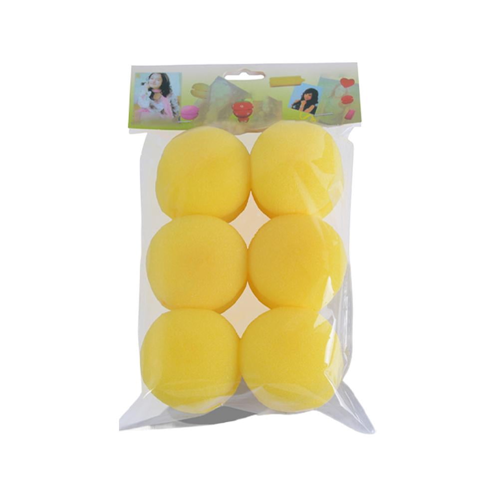 Hemousy Sponge Hair Curlers Heatless Hair Roller Overnight Set of 6 ...
