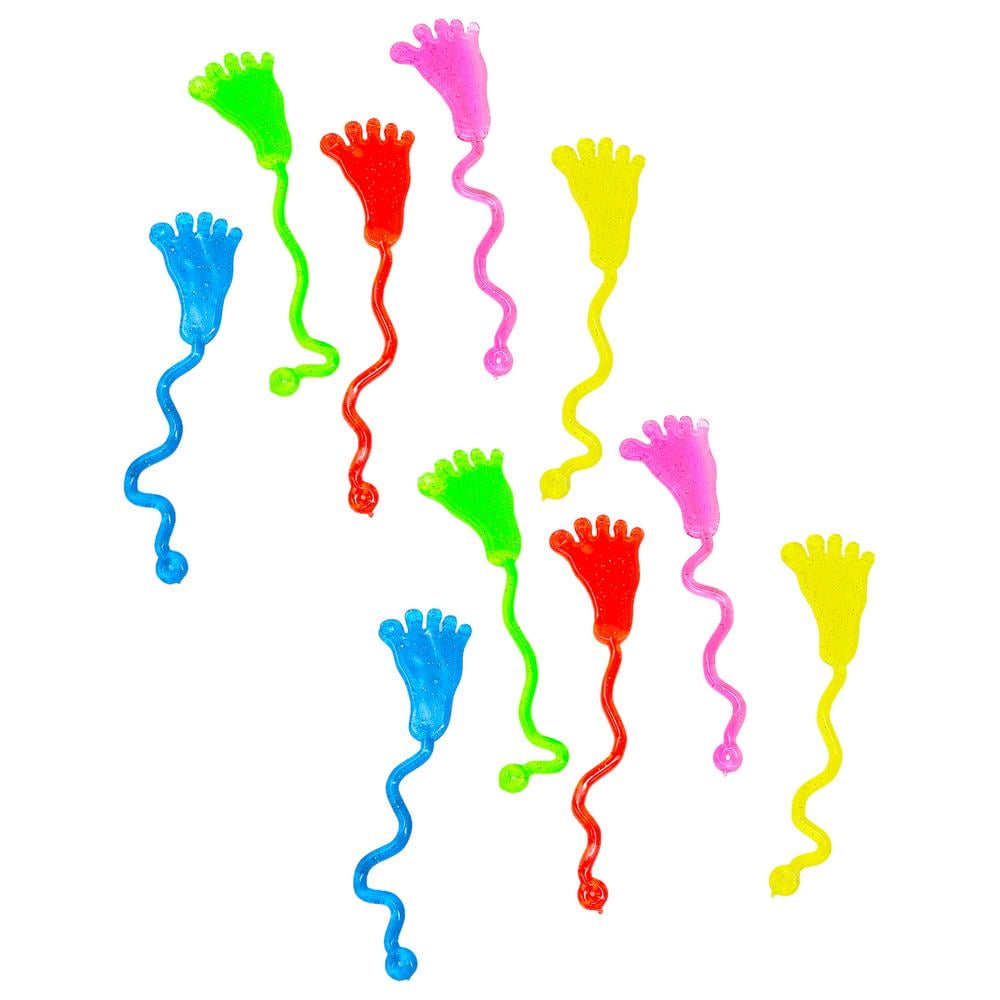Hemousy Sticky Feet For Kids 10X Foot Shape Stretchy Sticky Fidget Toys ...