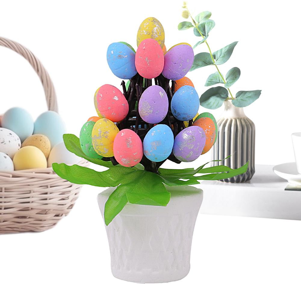 Hemousy Tabletop Easter Tree Holiday Tabletop Centerpieces Decorative ...