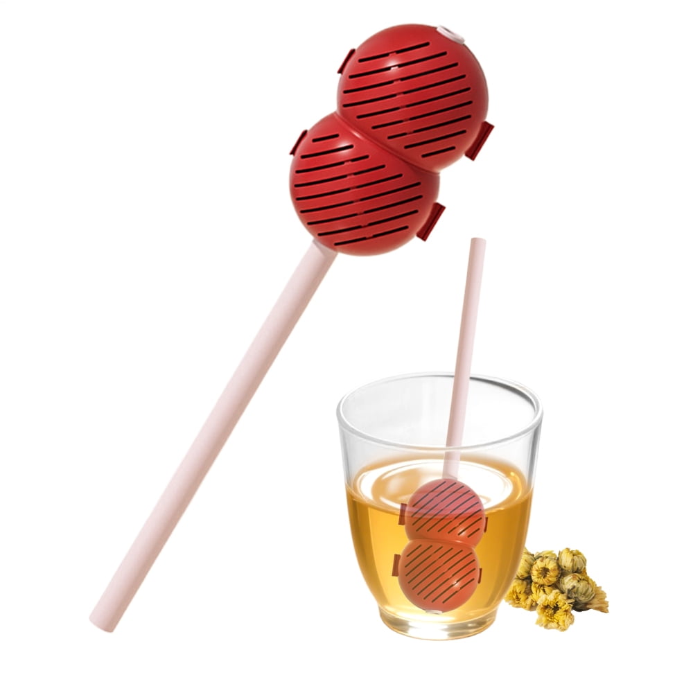Hemousy Tea Infuser 2 in 1 Tea Brewing Strainer Straw Reusable ...