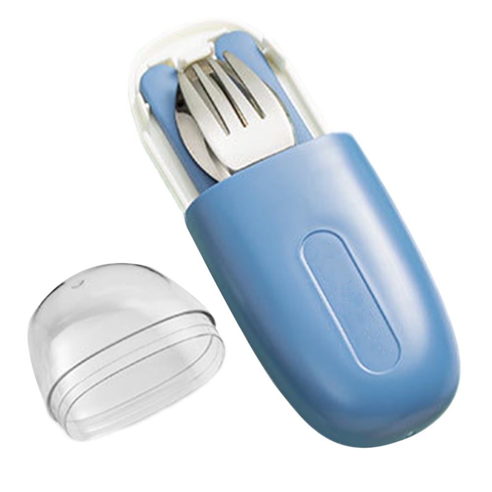 Hemousy Travel Cutlery Set With Case Stainless Steel Travel Utensils ...