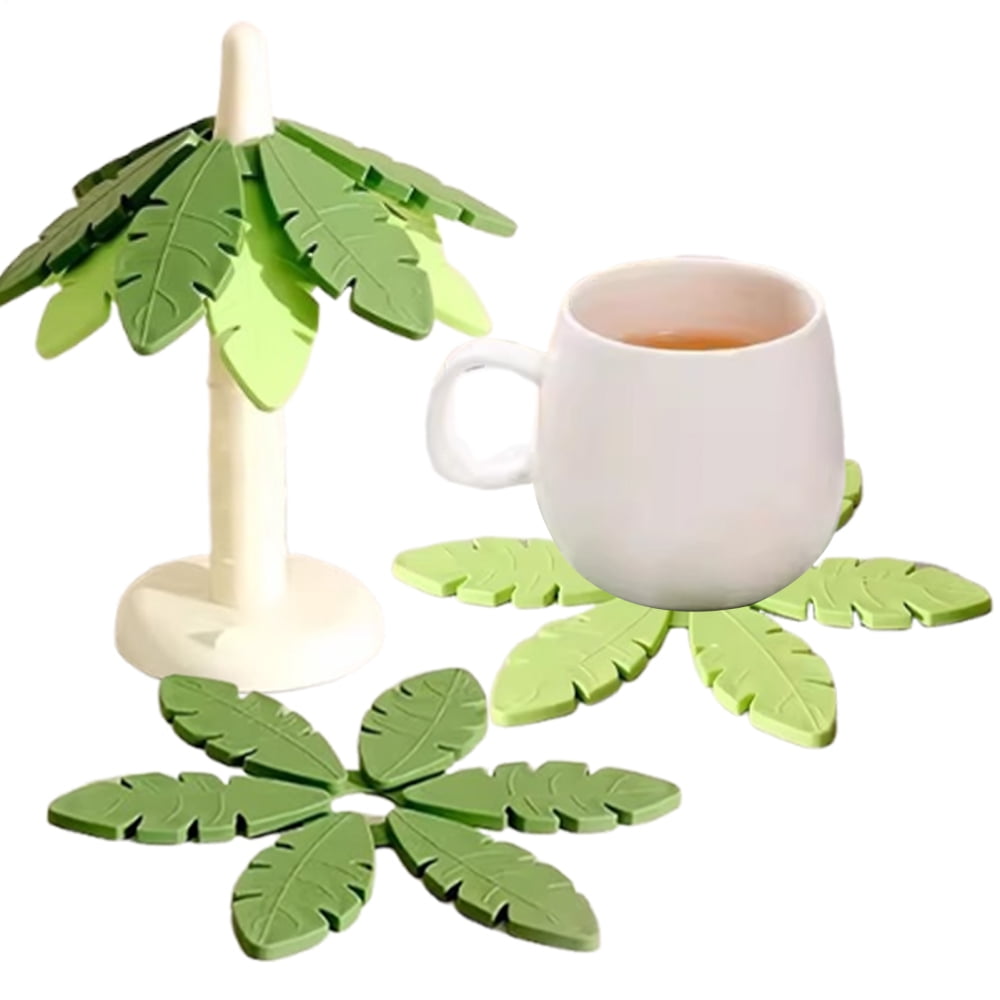 Hemousy Tree Coasters 5 Pieces Set Tree Coasters Hot Pads Anti-Slip ...