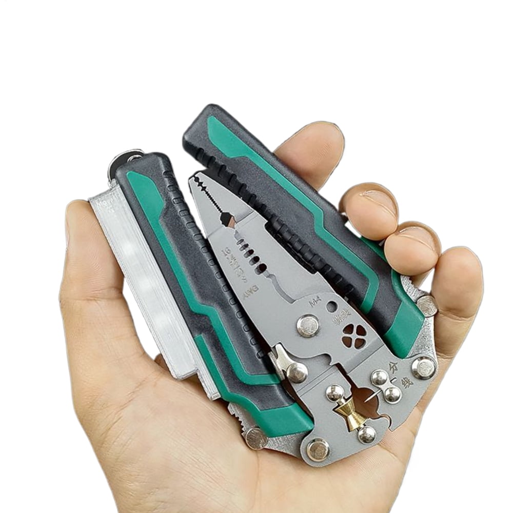 Hemousy Wire Cutters Heavy-Duty Electrician Wire Crimper Professional Multi-purpose Stripping ...