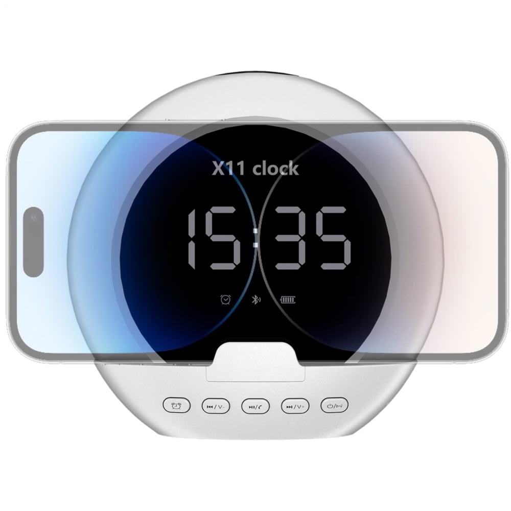 Hemousy Wireless Speaker Alarm Clock Digital Alarm Clocks for Bedrooms ...